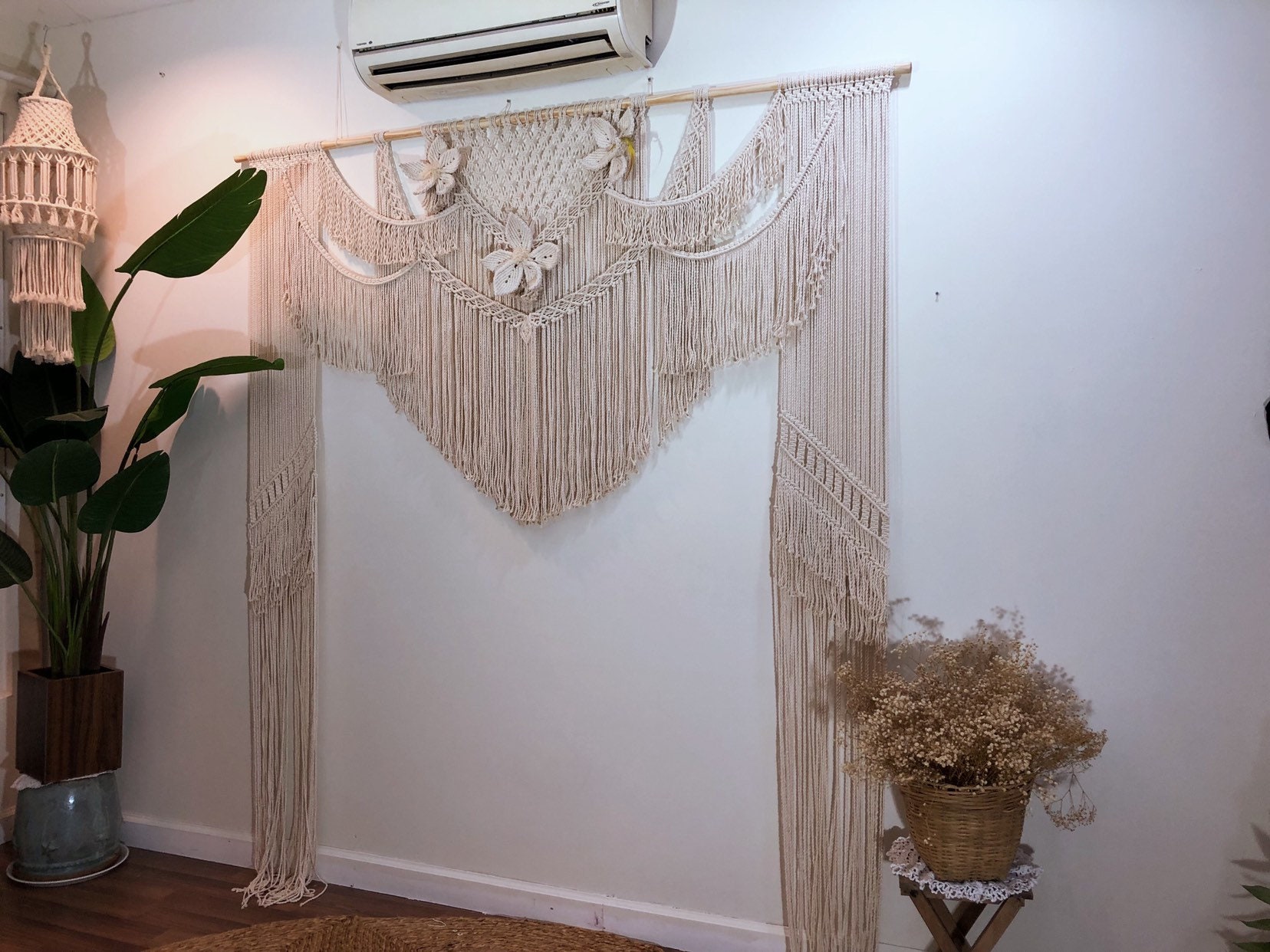 Macrame Wedding Backdrop Macrame Wedding Arch Bohemian | Etsy