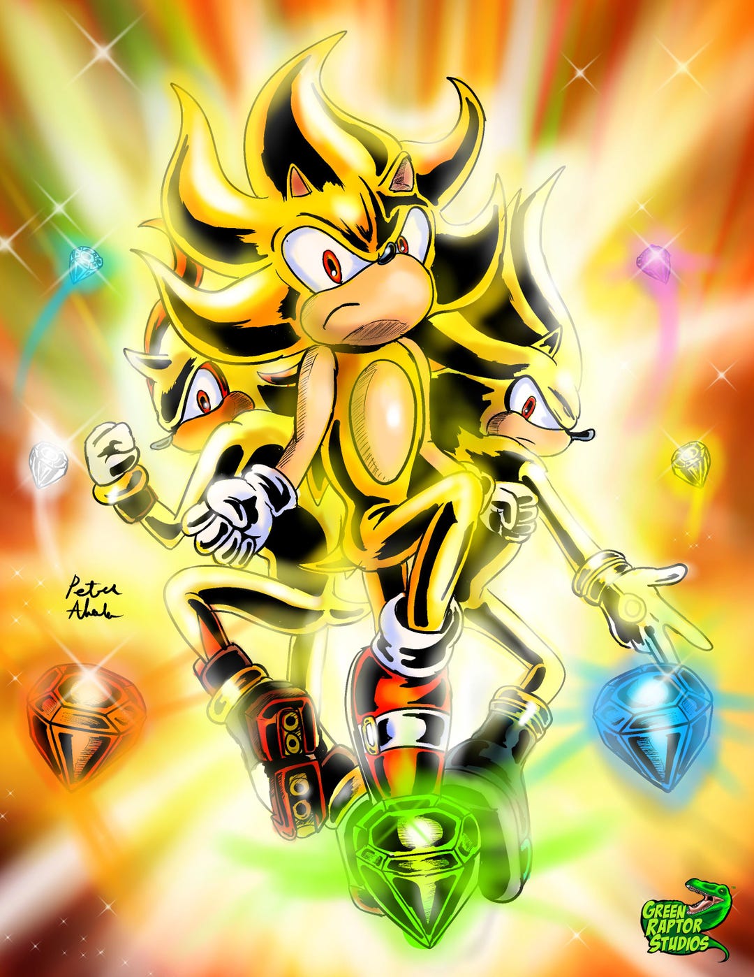 Super Transformation-sonic Art - Etsy