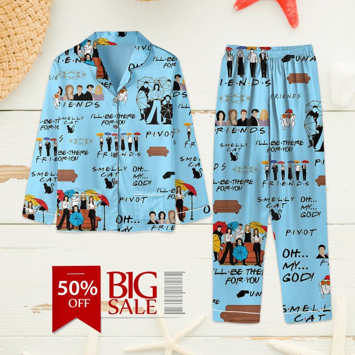 Friends Tv Show Christmas Pajamas Set, Friends Holiday Pajamas Family ...