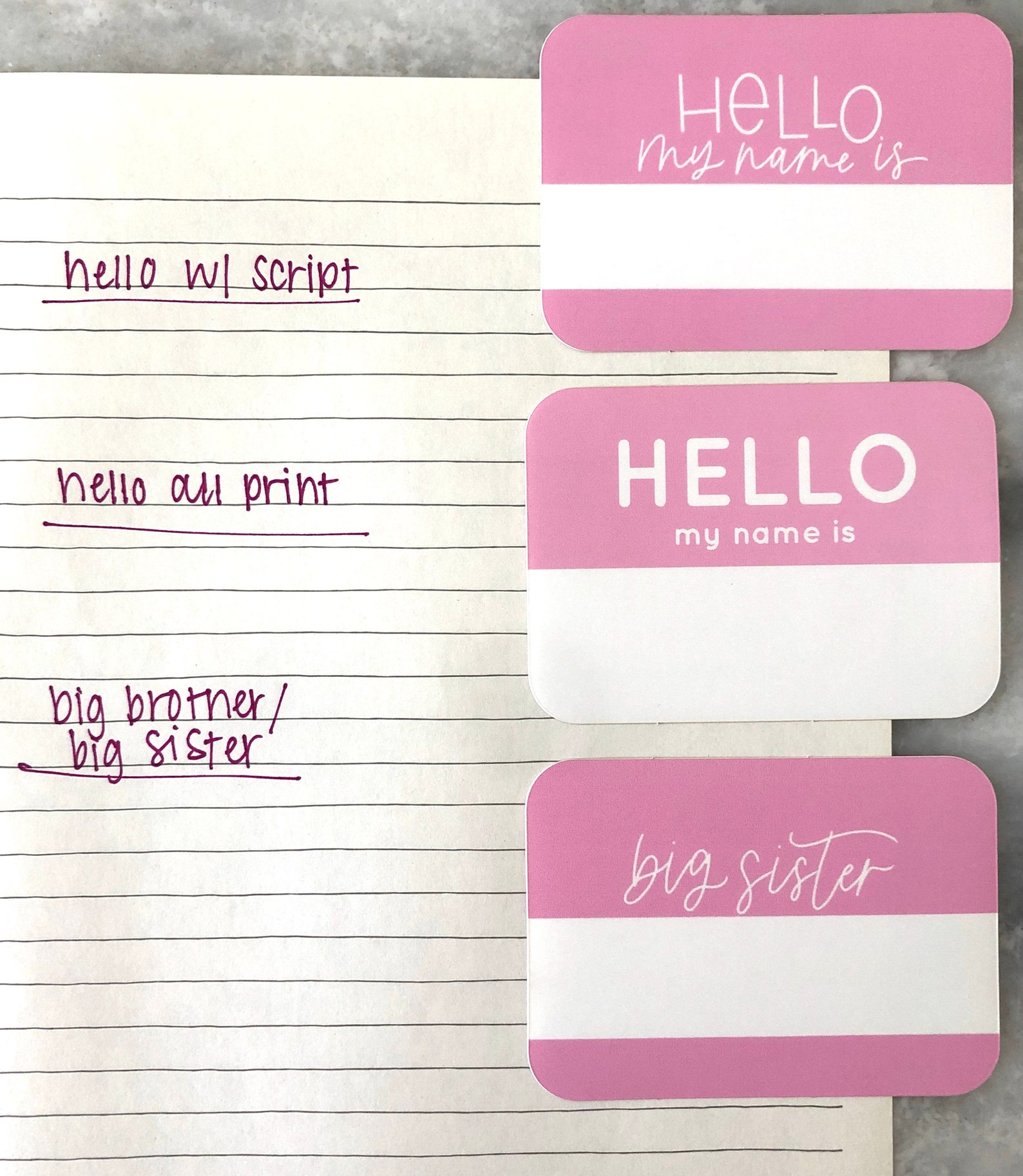 Hello My Name Is... Sticker - Etsy