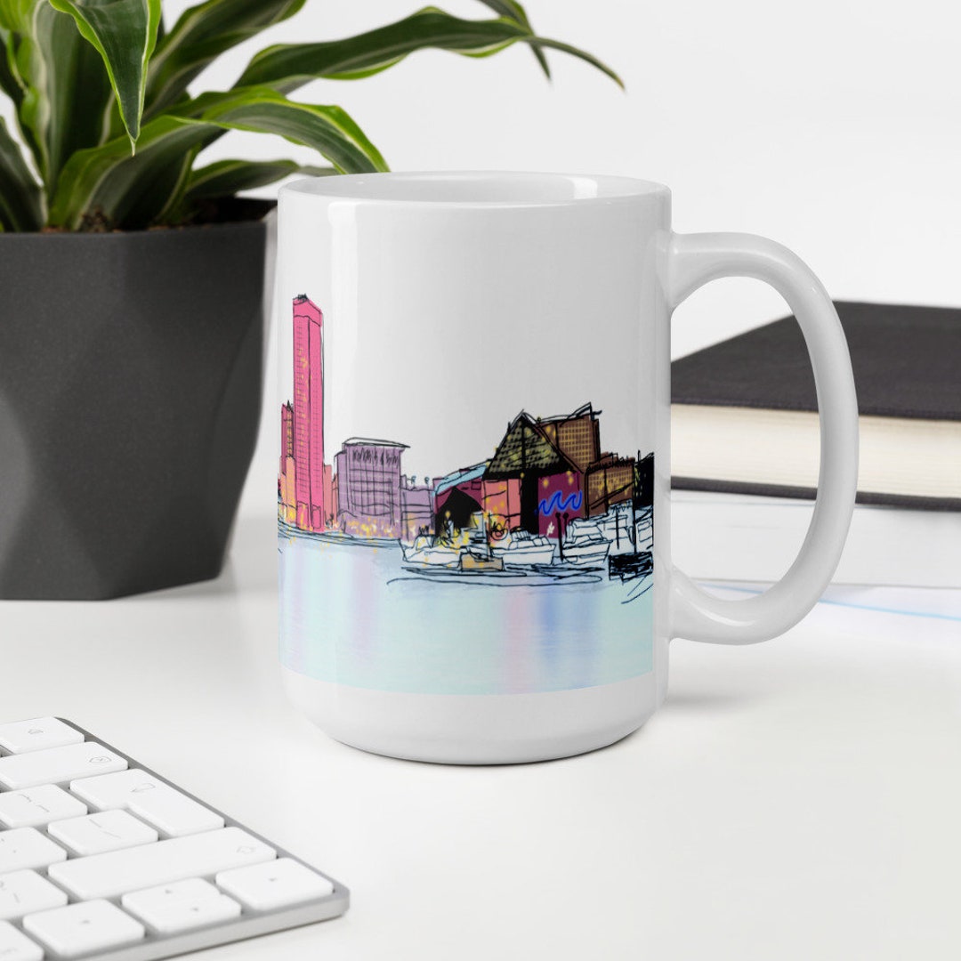 Baltimore Skyline Mug - Etsy
