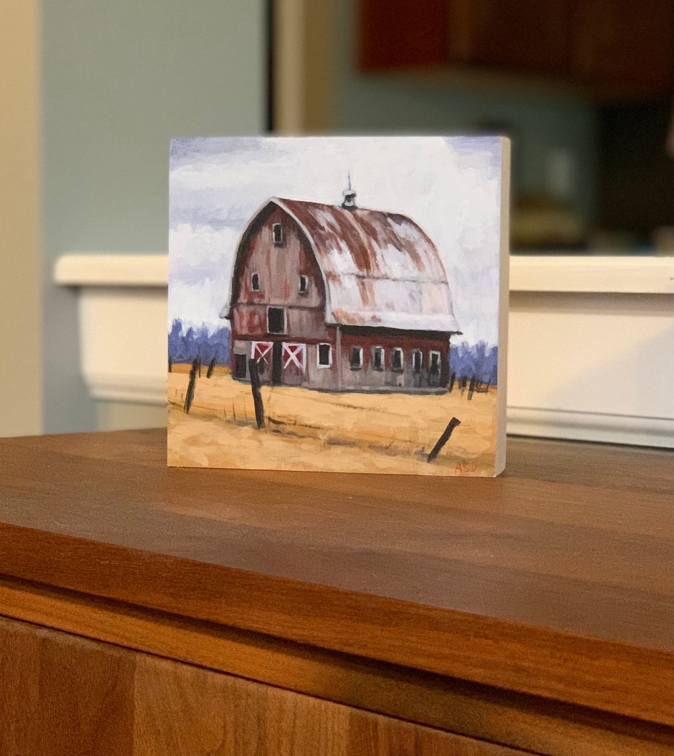 Rustic Barn Art, Barn Landscape, Barn Painting, Rustic Barn Wall Art ...