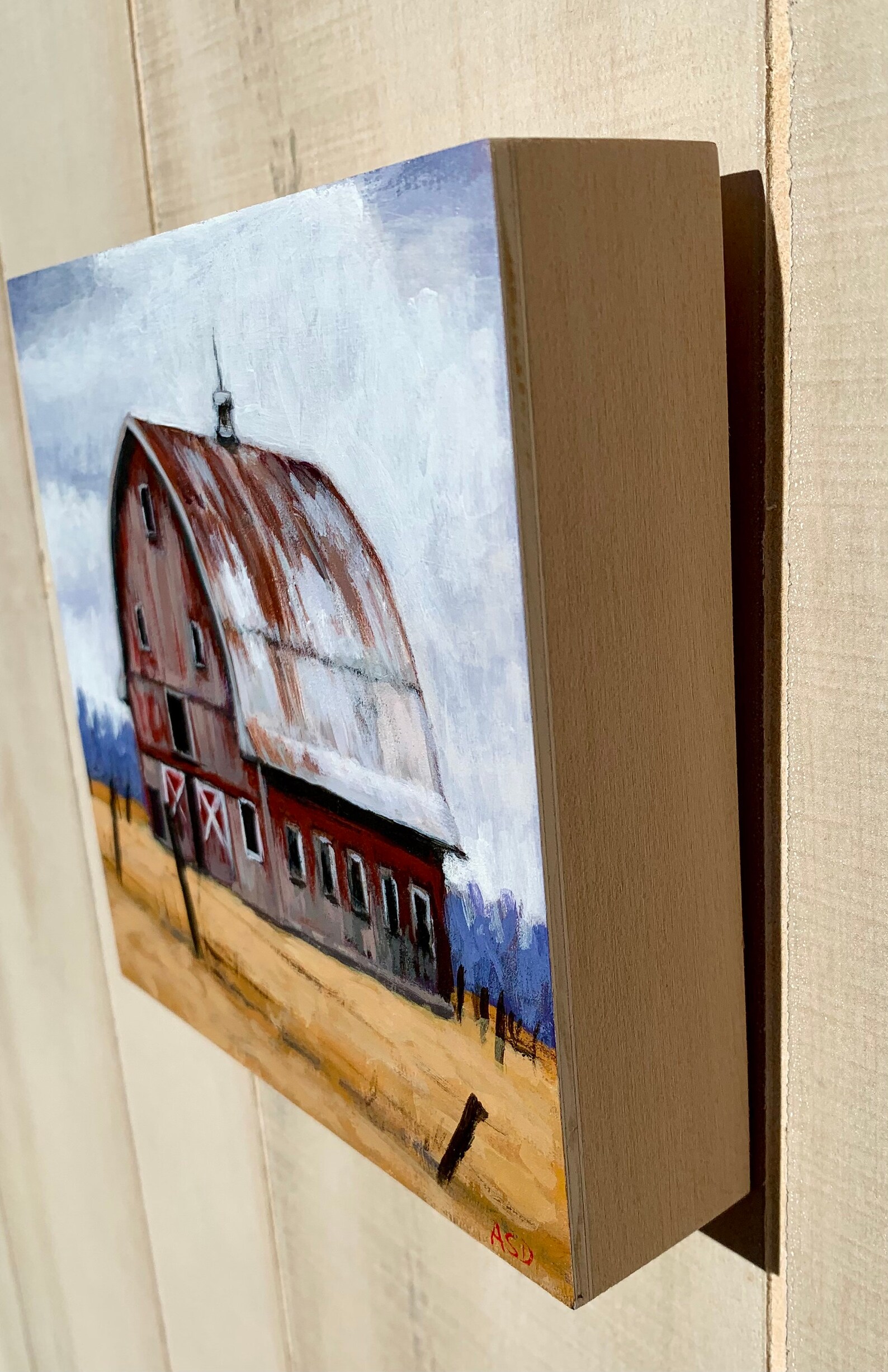 Rustic Barn Art, Barn Landscape, Barn Painting, Rustic Barn Wall Art ...