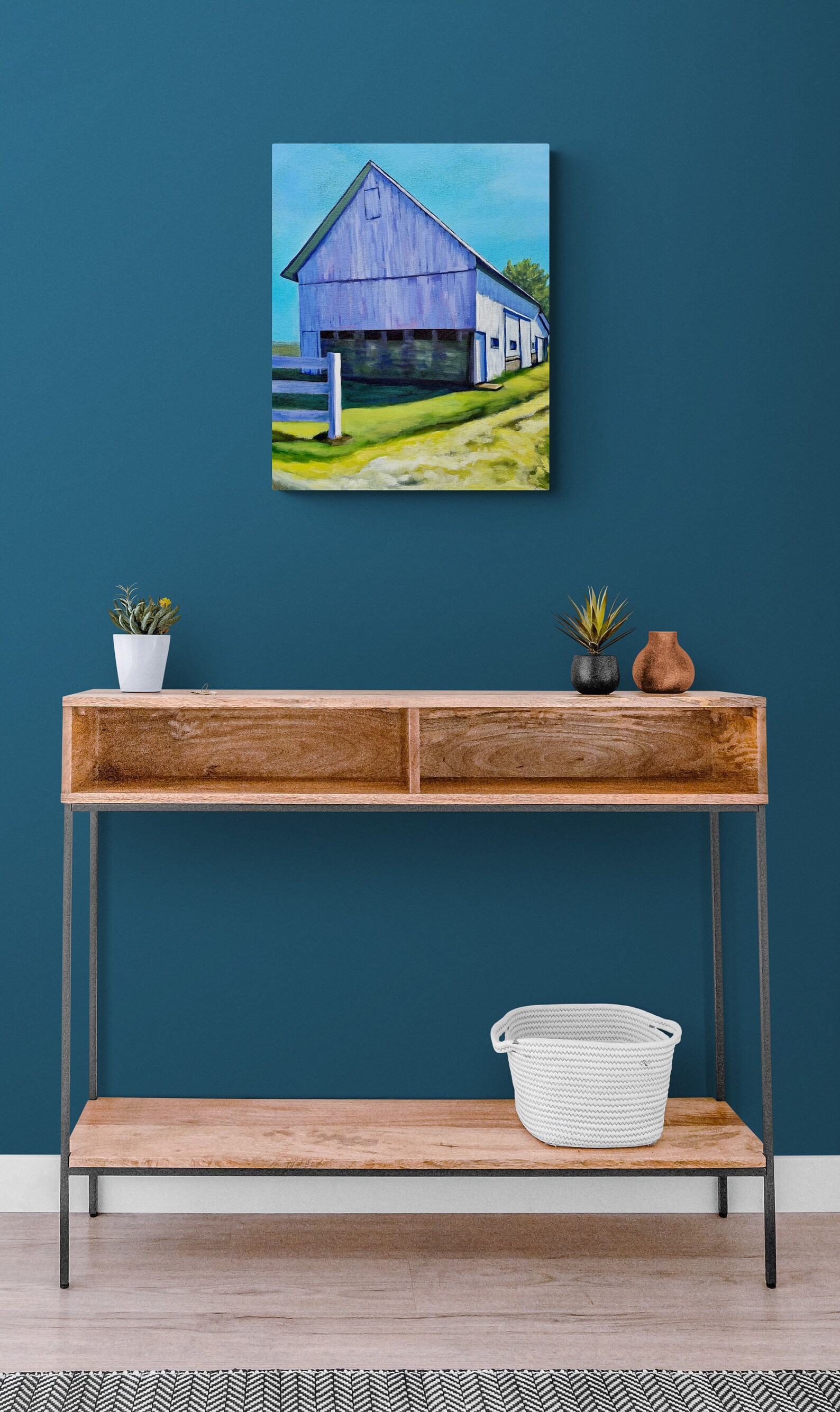 Original Barn Painting Impressionist Barn Painting White - Etsy