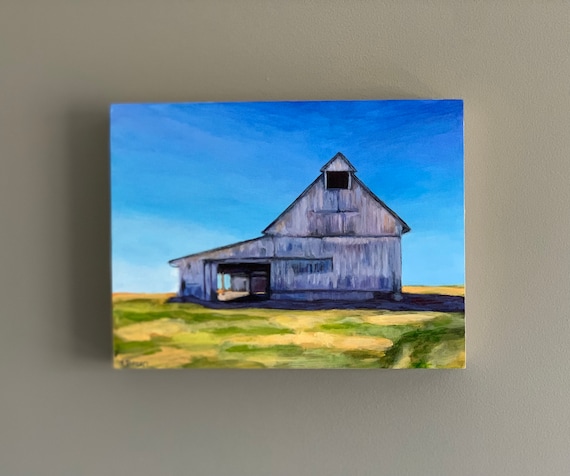 Rustic Barn Wall Art Barn Painting Original Barn Landscape - Etsy