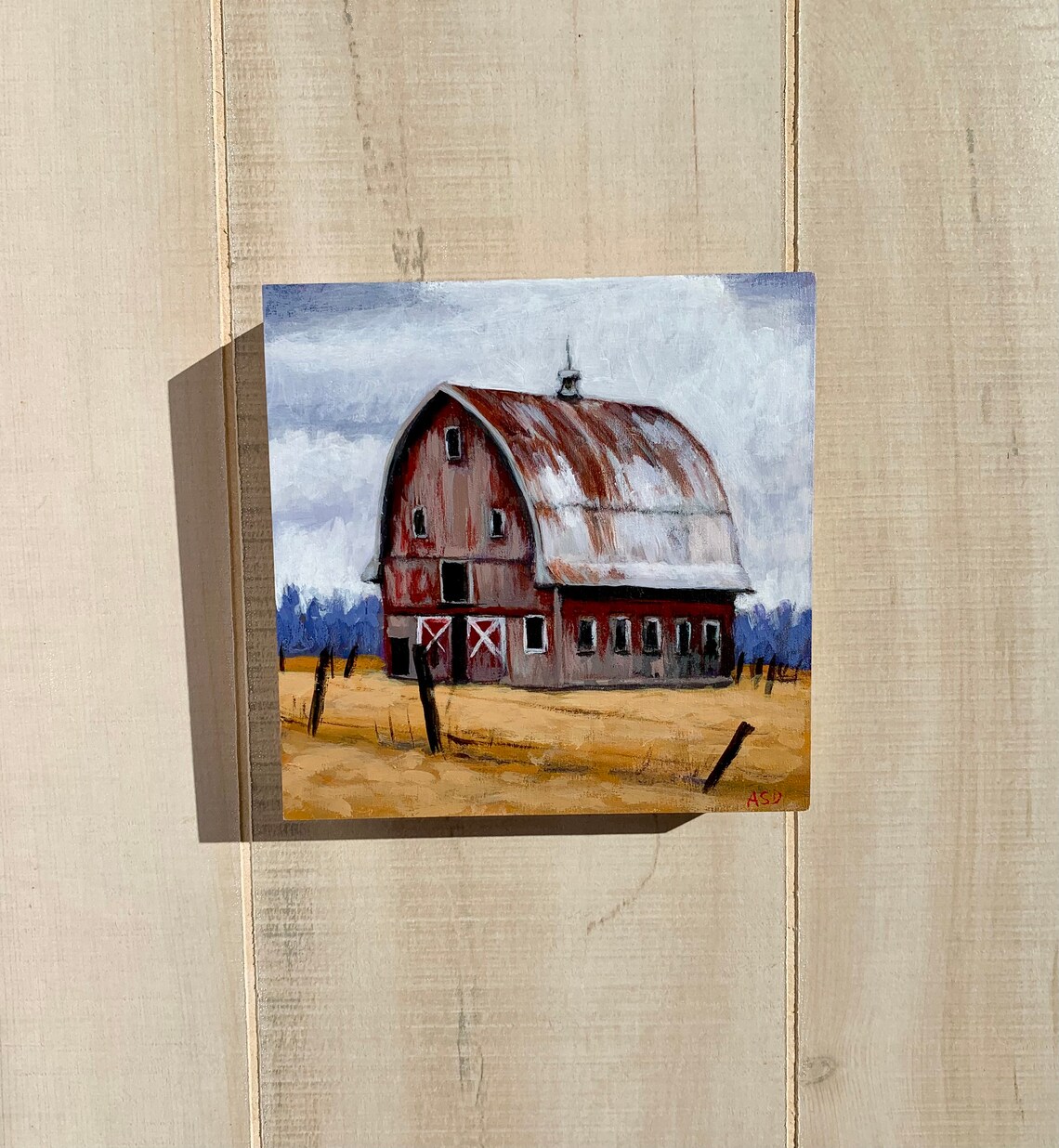 Rustic Barn Art, Barn Landscape, Barn Painting, Rustic Barn Wall Art ...
