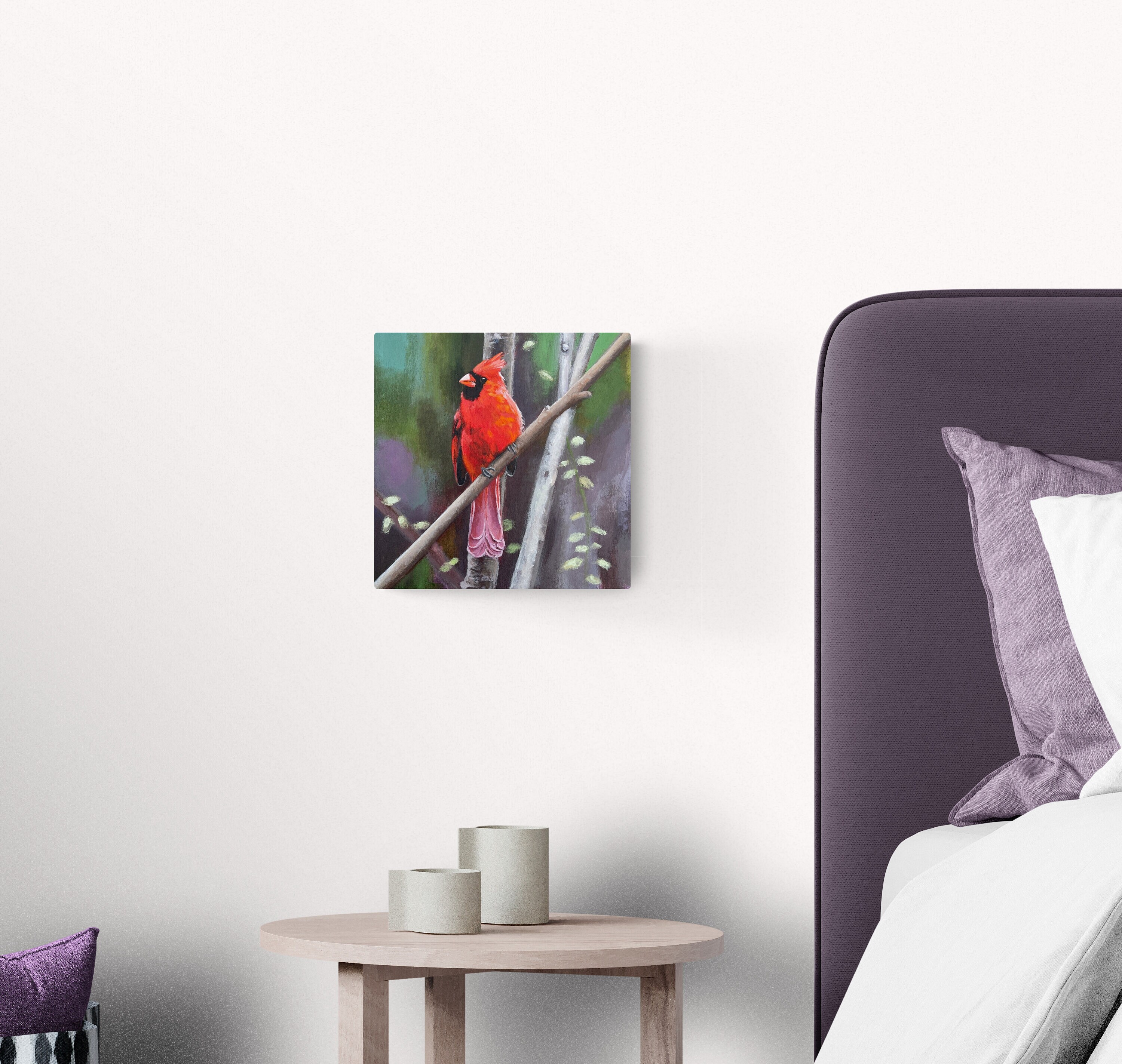 Cardinal Painting, Cardinal in Spring, Original Cardinal Art, When ...