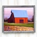 Red Barn Painting, Modern Barn, Red Barn Art, Original Barn Art, Simple ...