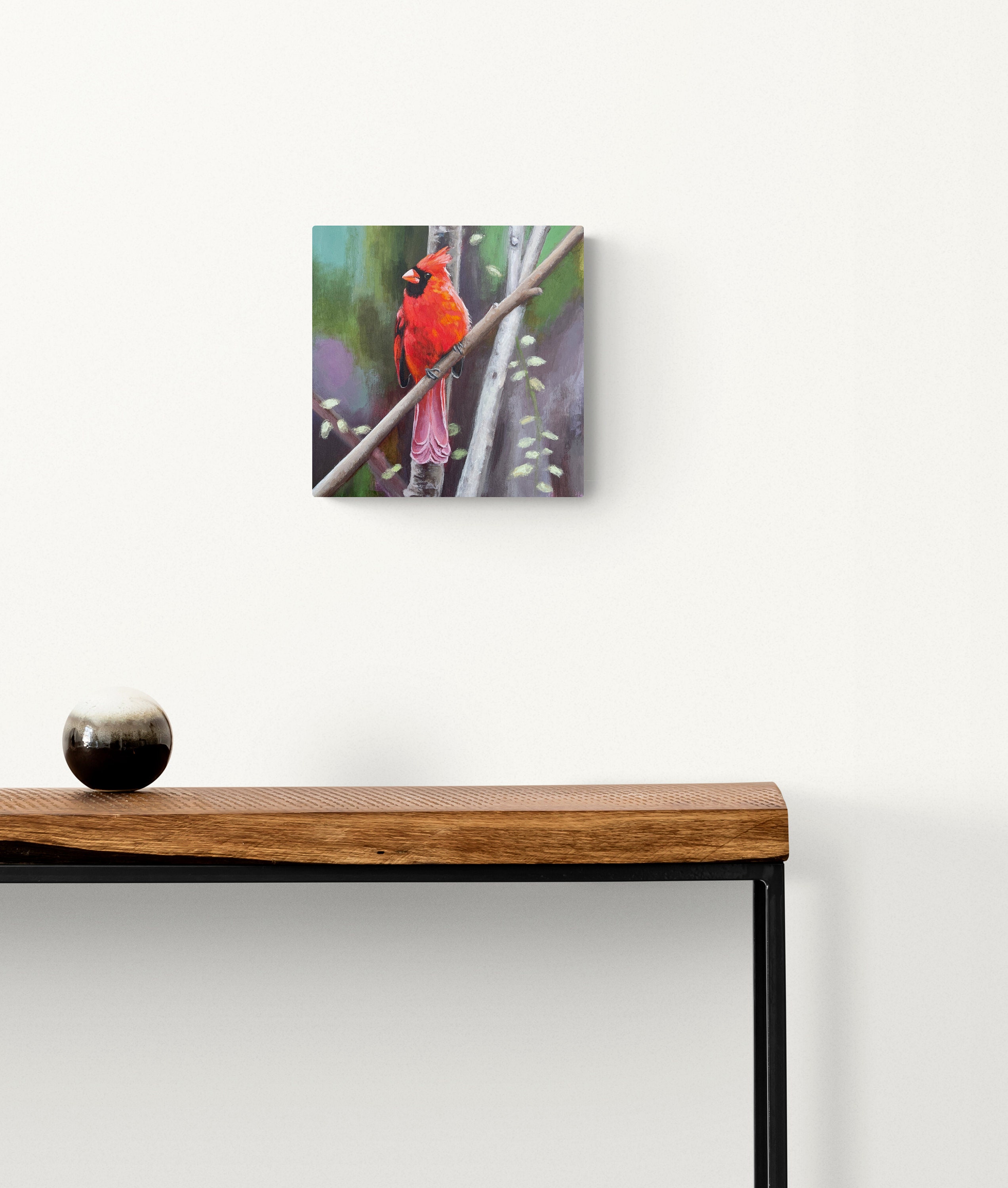 Cardinal Painting, Cardinal in Spring, Original Cardinal Art, When ...