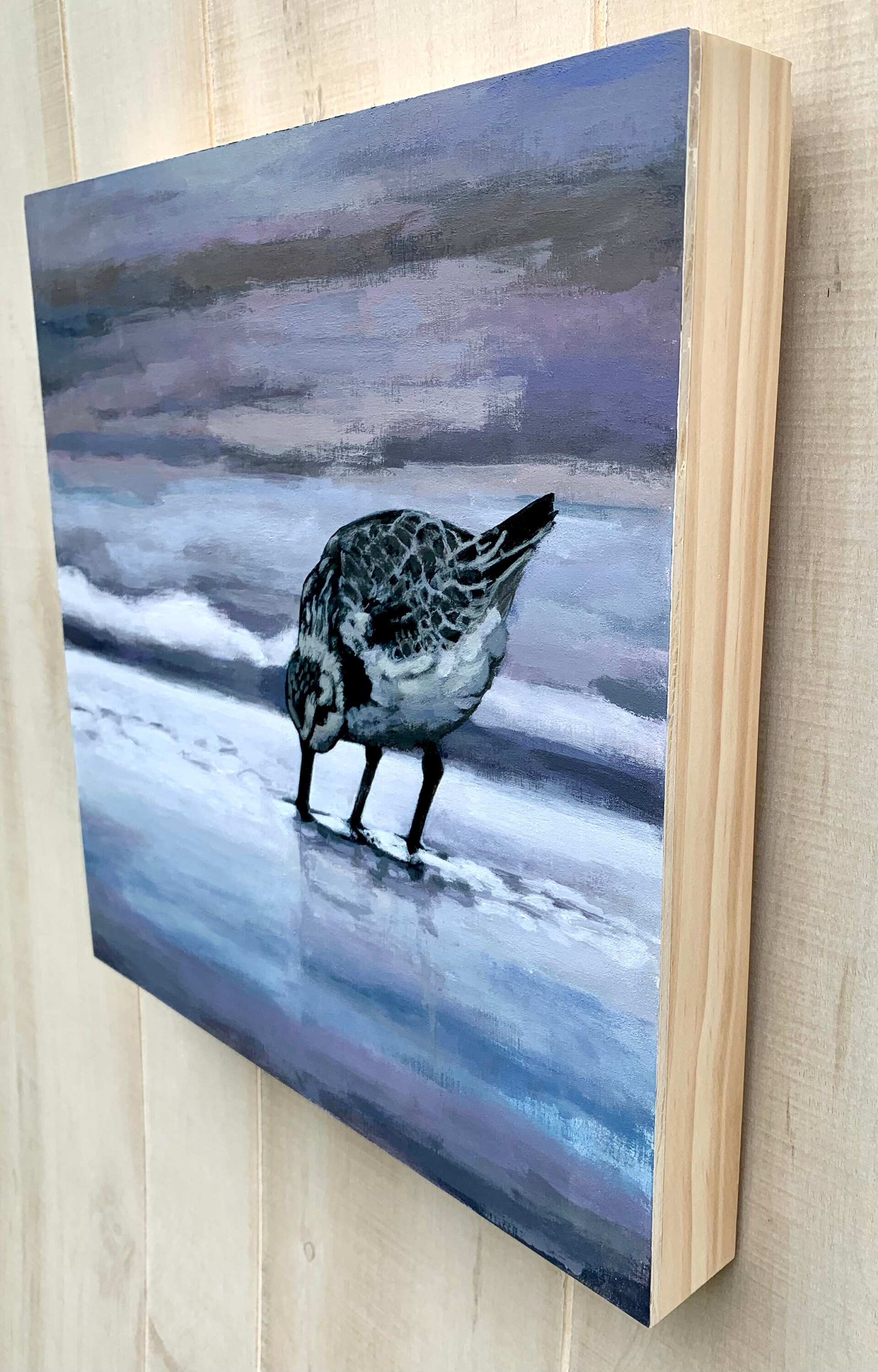 Shore Bird Art Bird on the Shore Beach Shore Art Bird on | Etsy