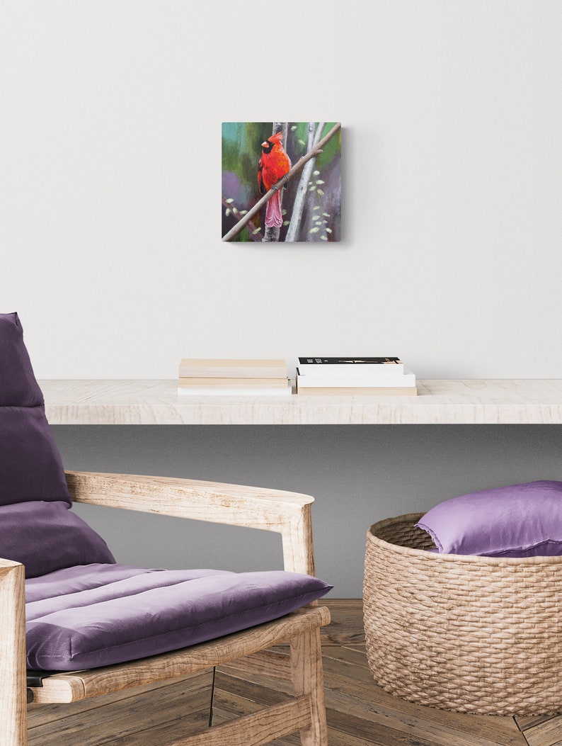 Cardinal Painting, Cardinal in Spring, Original Cardinal Art, When ...