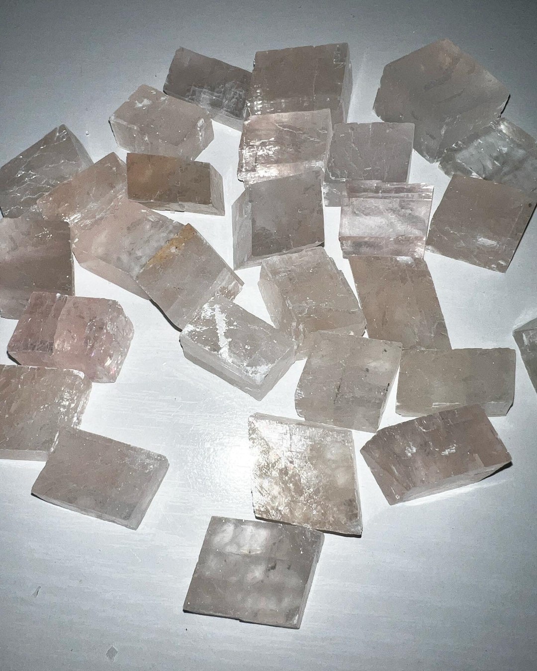 Pink Optical Calcite • 2 per Purchase • Mediation - Etsy