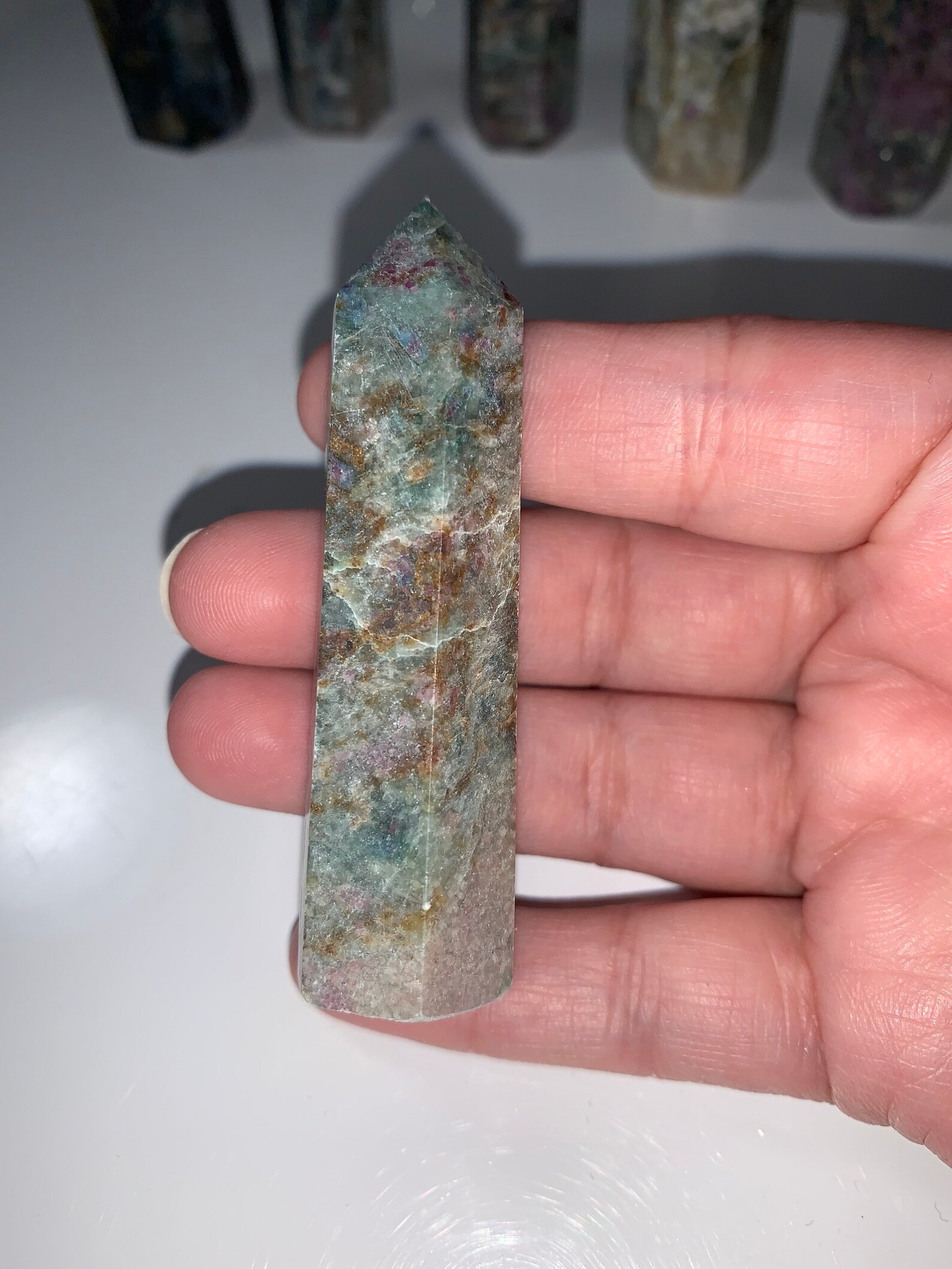 Ruby Kyanite Towers - Etsy