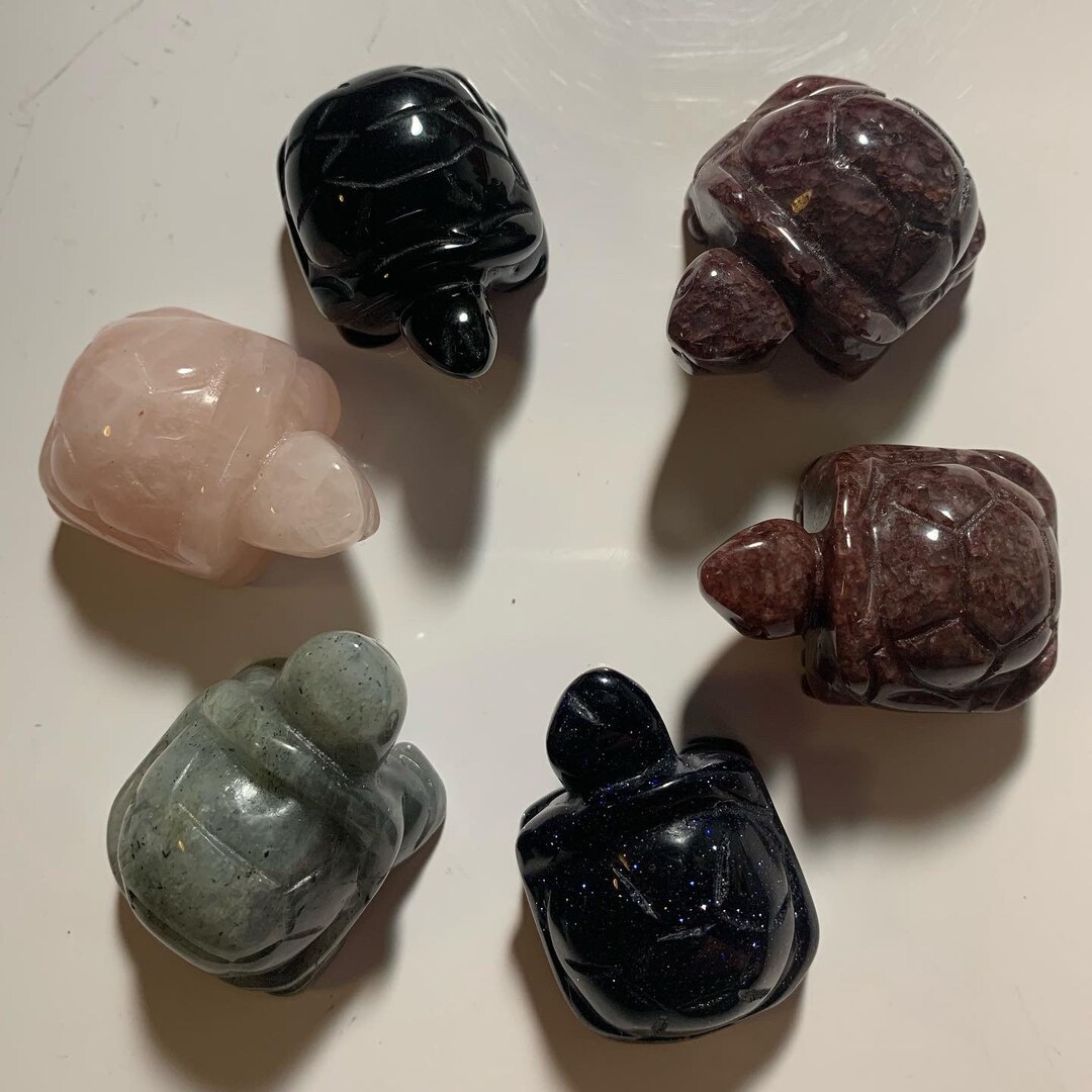 Turtles• Strawberry Quartz • Blue Sandstone • Labradorite • Rose Quartz ...