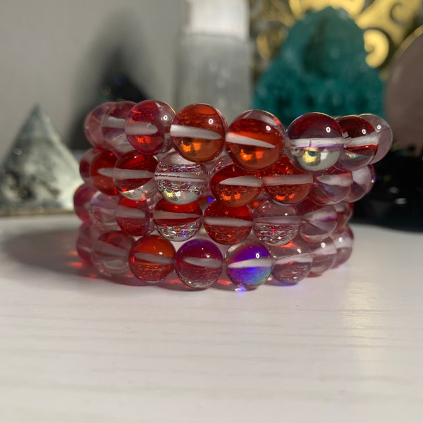 Ruby Aura Quartz - Etsy