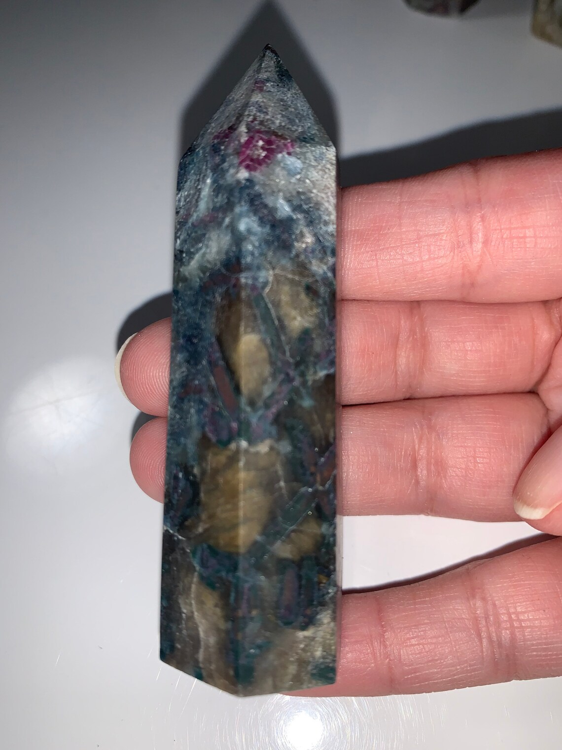 Ruby Kyanite Towers | Etsy