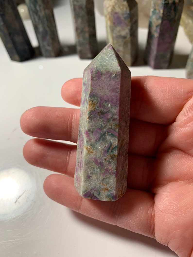 Ruby Kyanite Towers • - Etsy