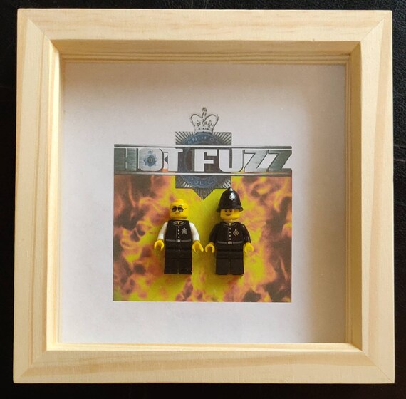 Lego inspired Hot Fuzz minifigure framed art - Etsy Italia
