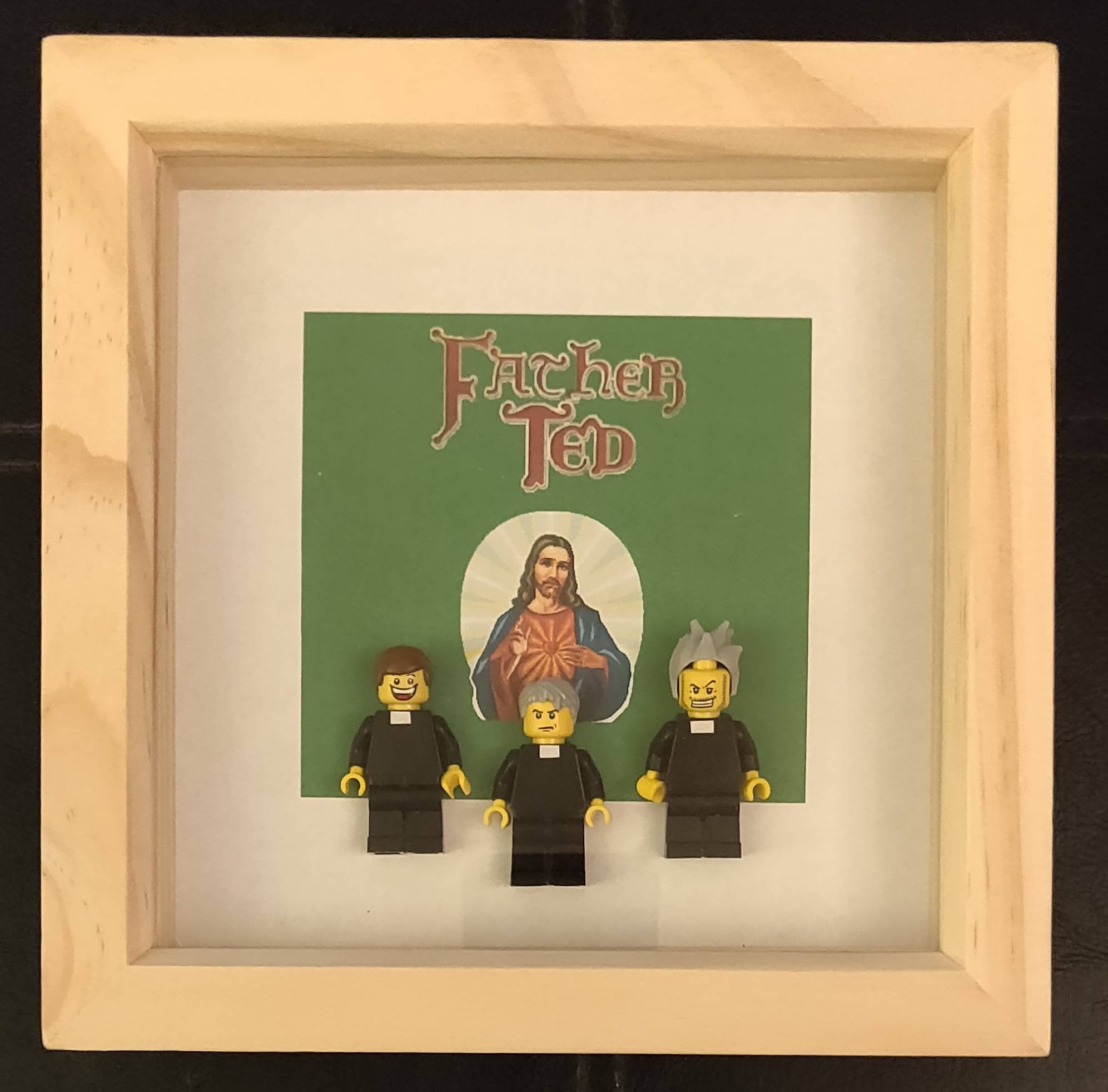 Lego Inspired Father Ted Framed Art - Etsy UK