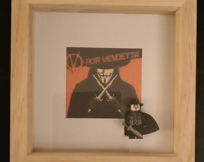 Lego Inspired V for Vendetta Minifigure Framed Art - Etsy