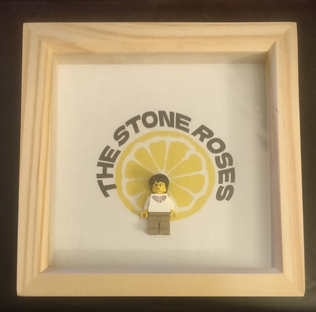 Lego Inspired Stone Roses Lemon Minifigure Framed Art - Etsy