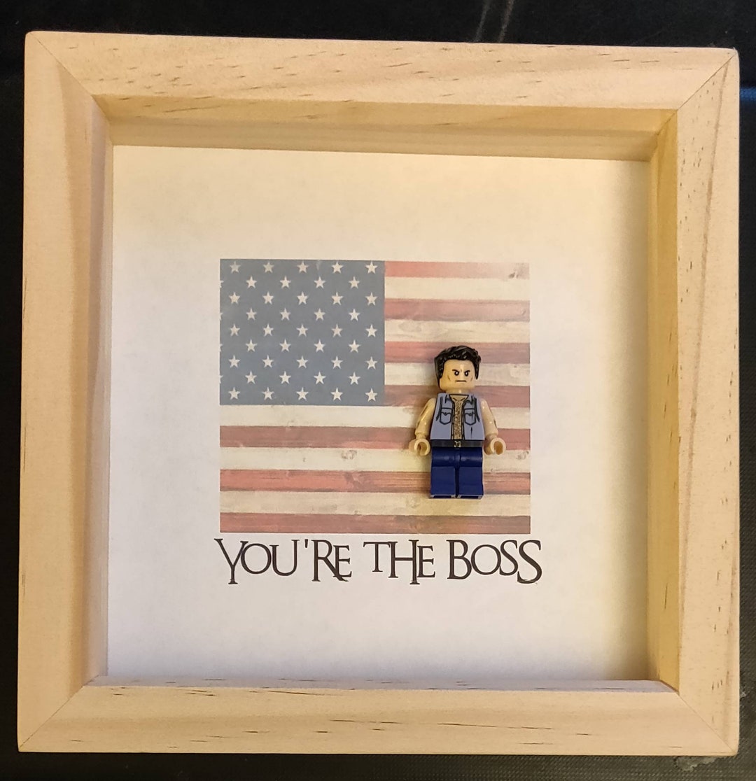 Lego Inspired the Boss Bruce Springsteen Framed Art - Etsy UK