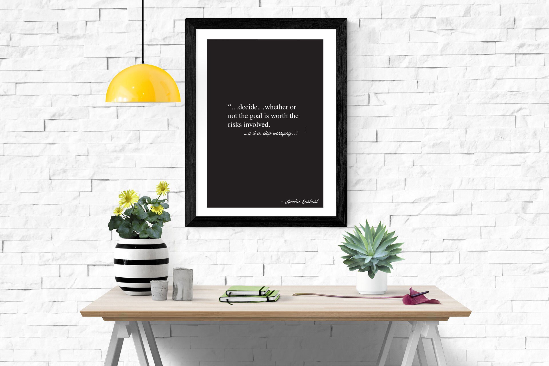 Amelia Earhart Typography Quote Poster - Etsy