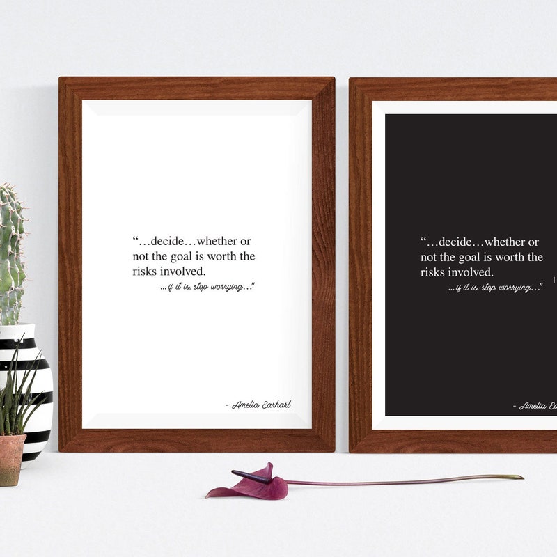 Amelia Earhart Quote Digital - Etsy