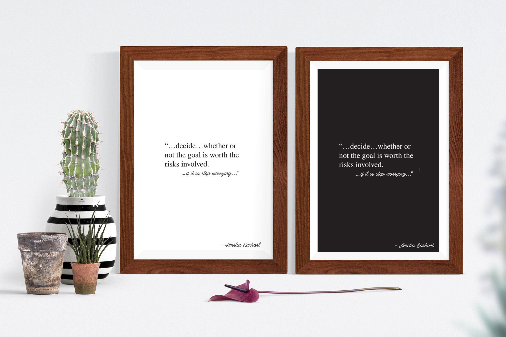 Amelia Earhart Typography Quote Poster - Etsy