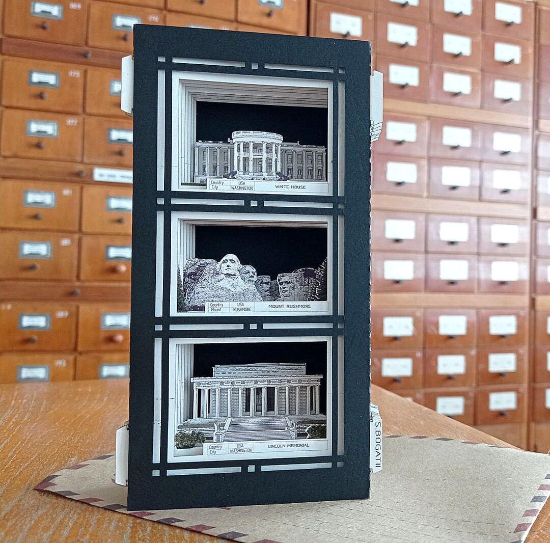 3D Postcards. Pop-up Postcards. Pop-up Card "travel". USA. Postcard for ...