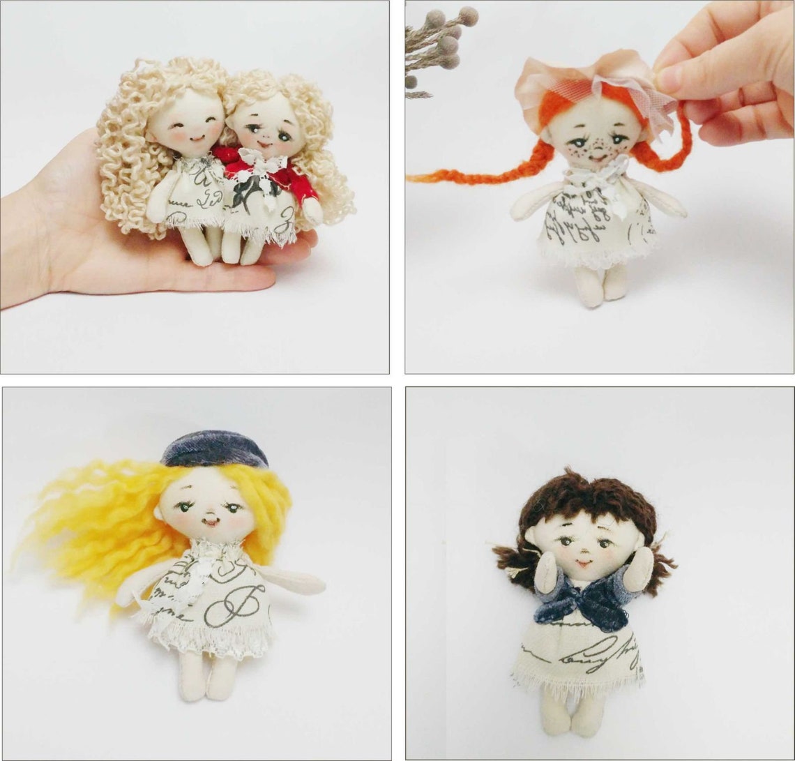 Fairy Sewing Pattern. Tiny Textile DIY Cute Doll. Love Gift. - Etsy