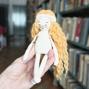 PDF Miniature Pocket Doll Body Pattern Doll Height 19cm 7.4inch DIY Rag ...