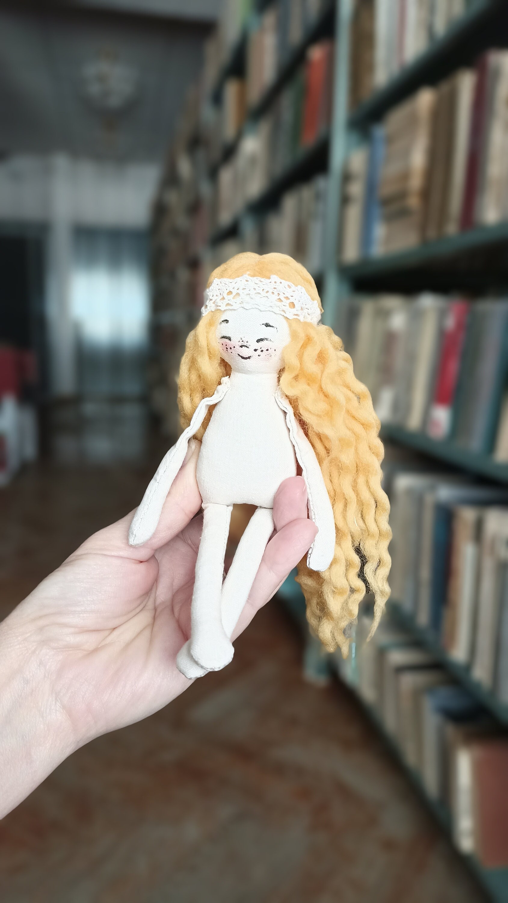 PDF Miniature Pocket Doll Body Pattern Doll Height 19cm 7.4inch DIY Rag ...