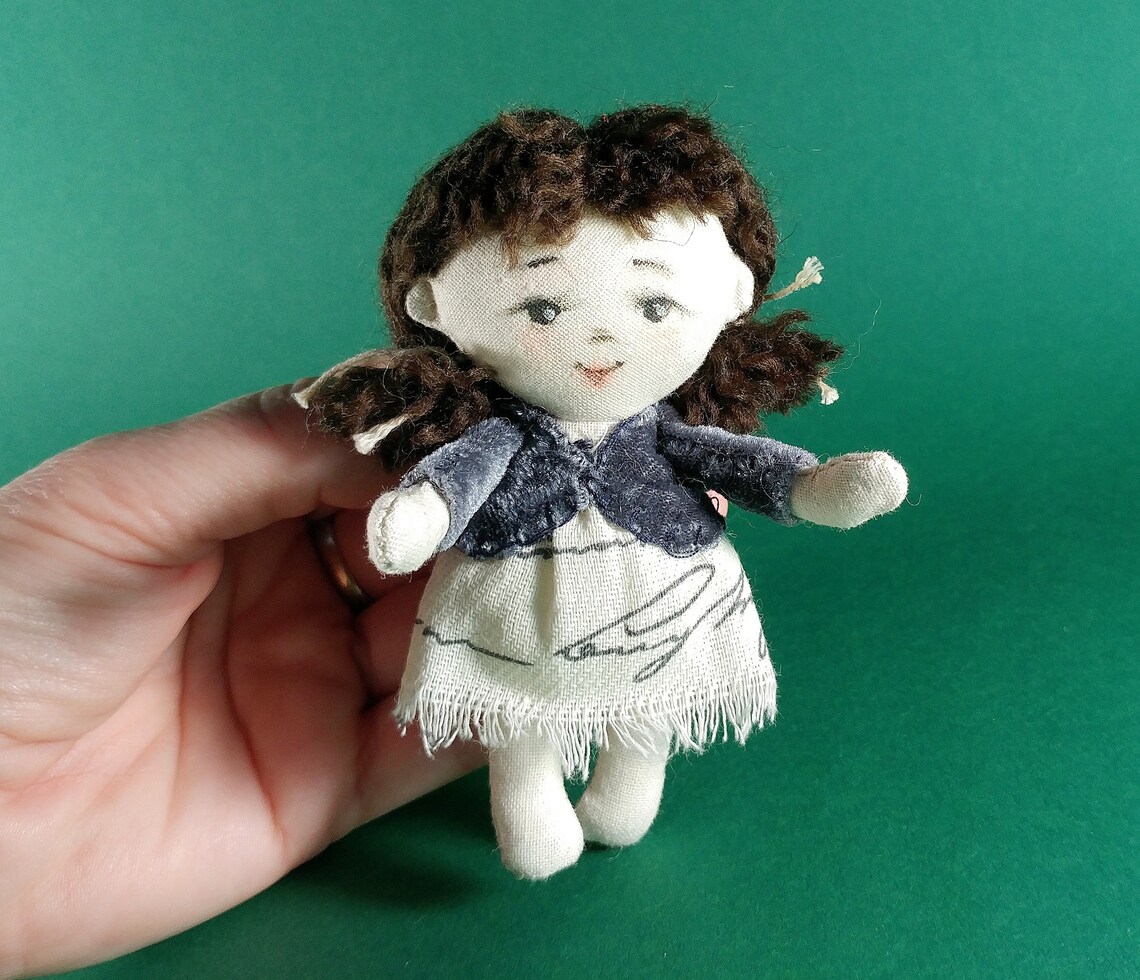 Fairy sewing pattern. Tiny textile DIY cute doll. Love | Etsy
