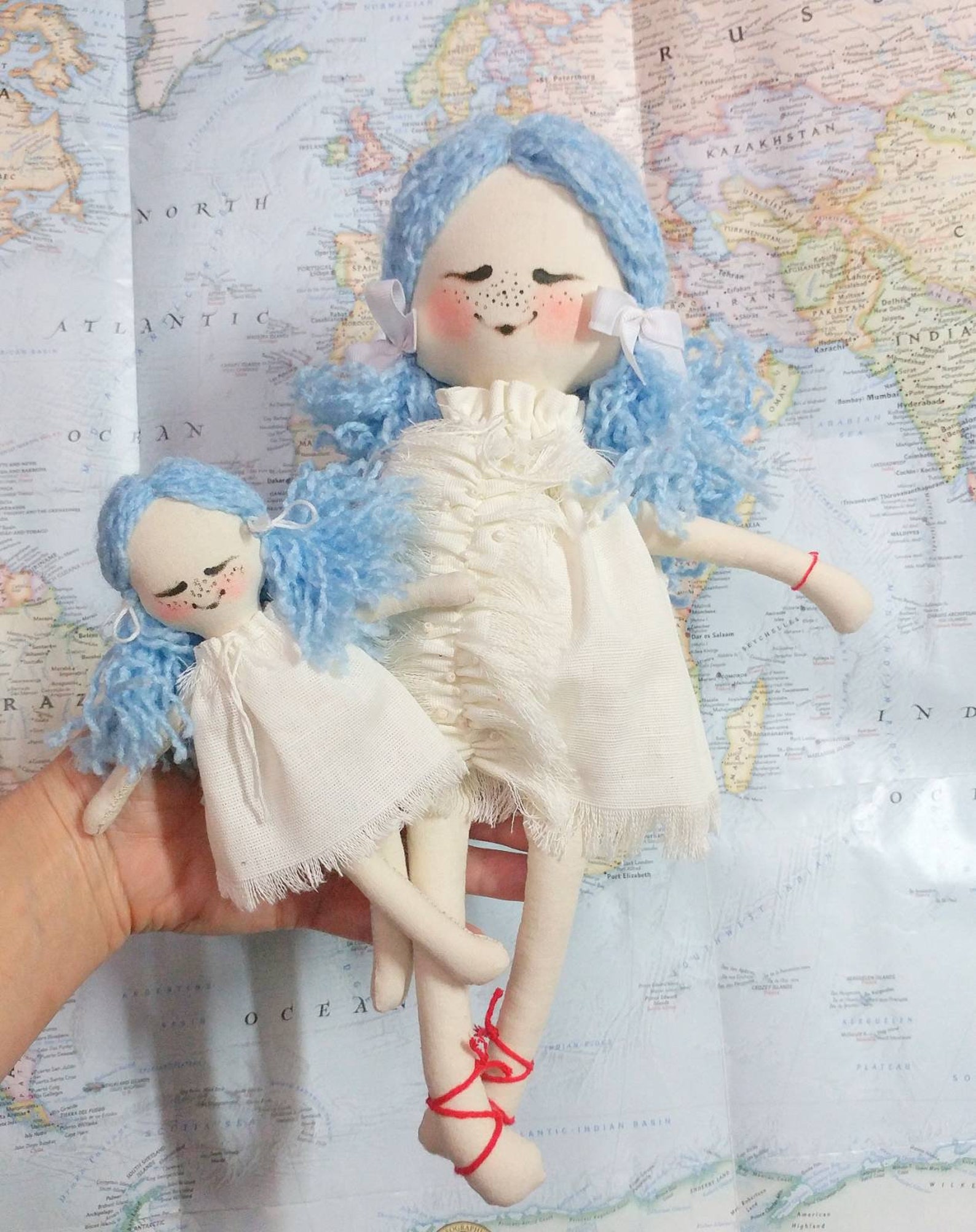 PDF Patterns: 13.78 35cm Mom Doll, 7.09 18cm Baby Doll. Daughters ...