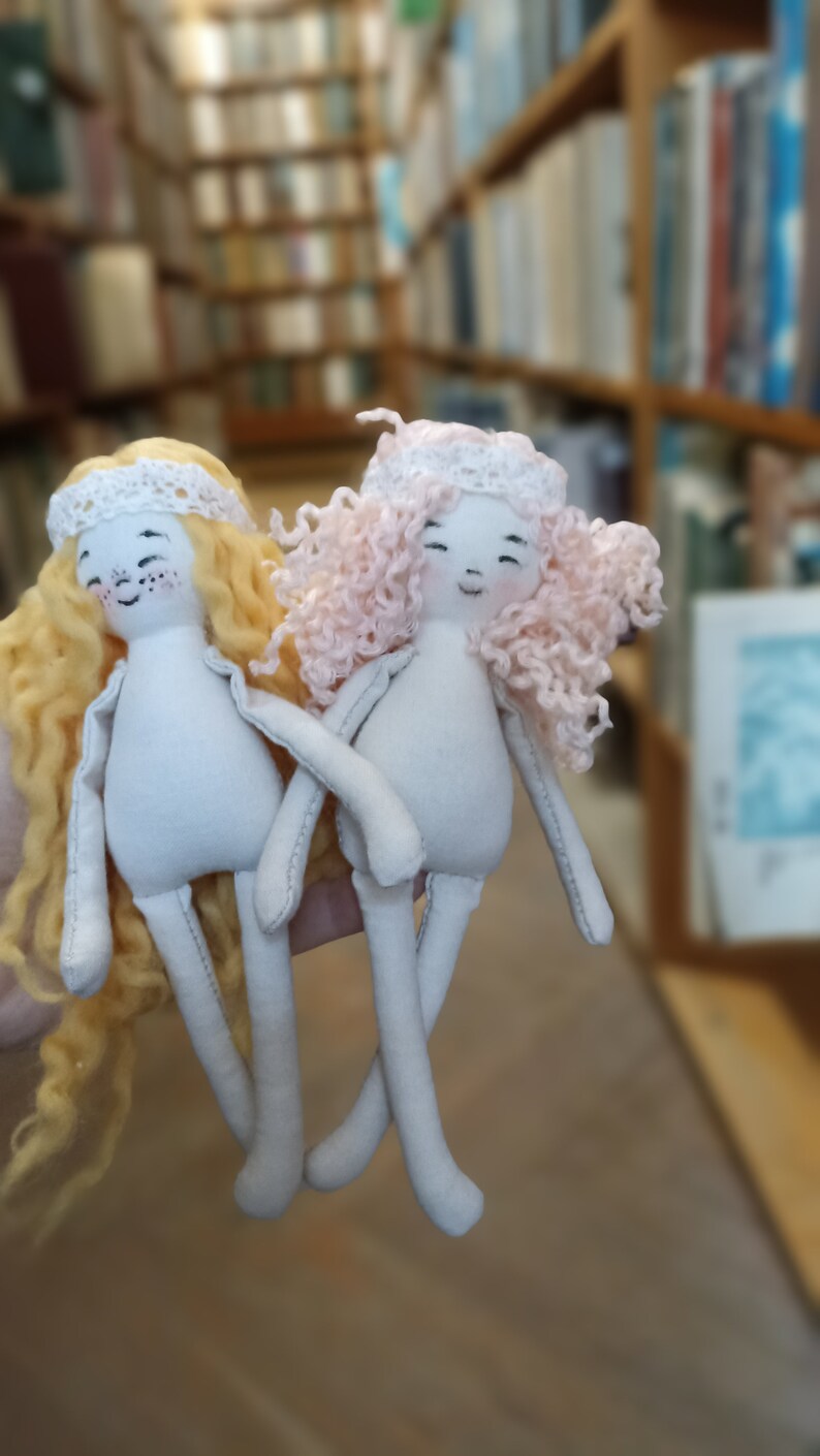 PDF Miniature Pocket Doll Body Pattern Doll Height 19cm 7.4inch DIY Rag ...