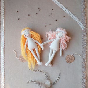PDF Miniature Pocket Doll Body Pattern Doll Height 19cm 7.4inch DIY Rag ...
