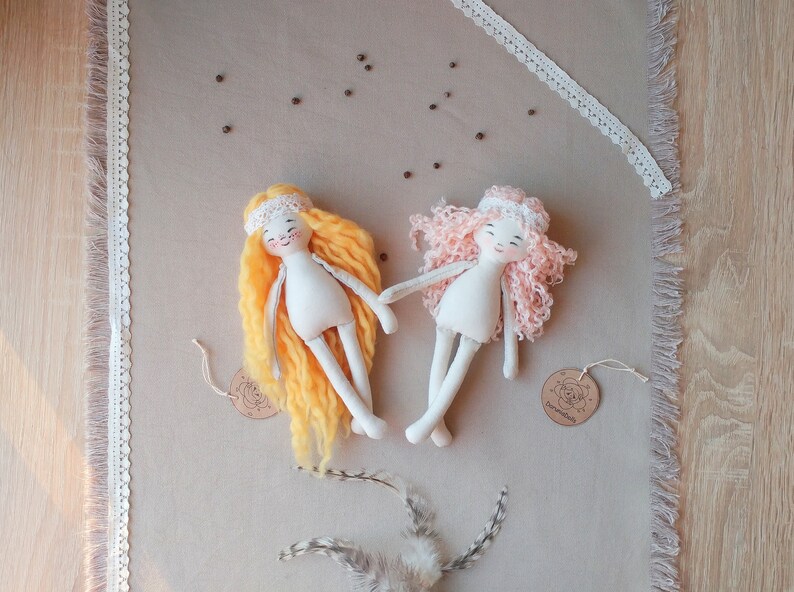 PDF Miniature Pocket Doll Body Pattern Doll Height 19cm 7.4inch DIY Rag ...