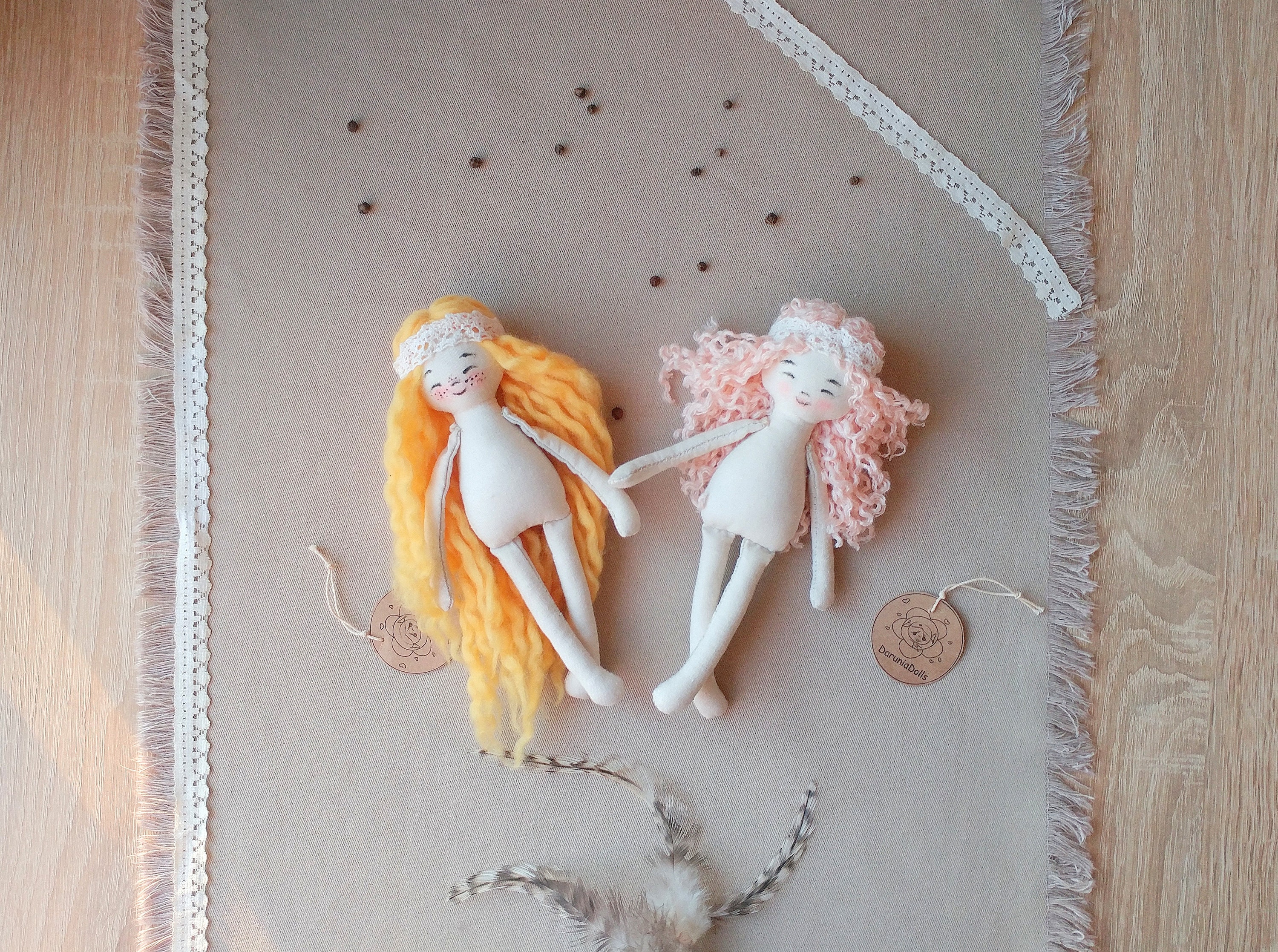 PDF Miniature Pocket Doll Body Pattern Doll Height 19cm 7.4inch DIY Rag ...