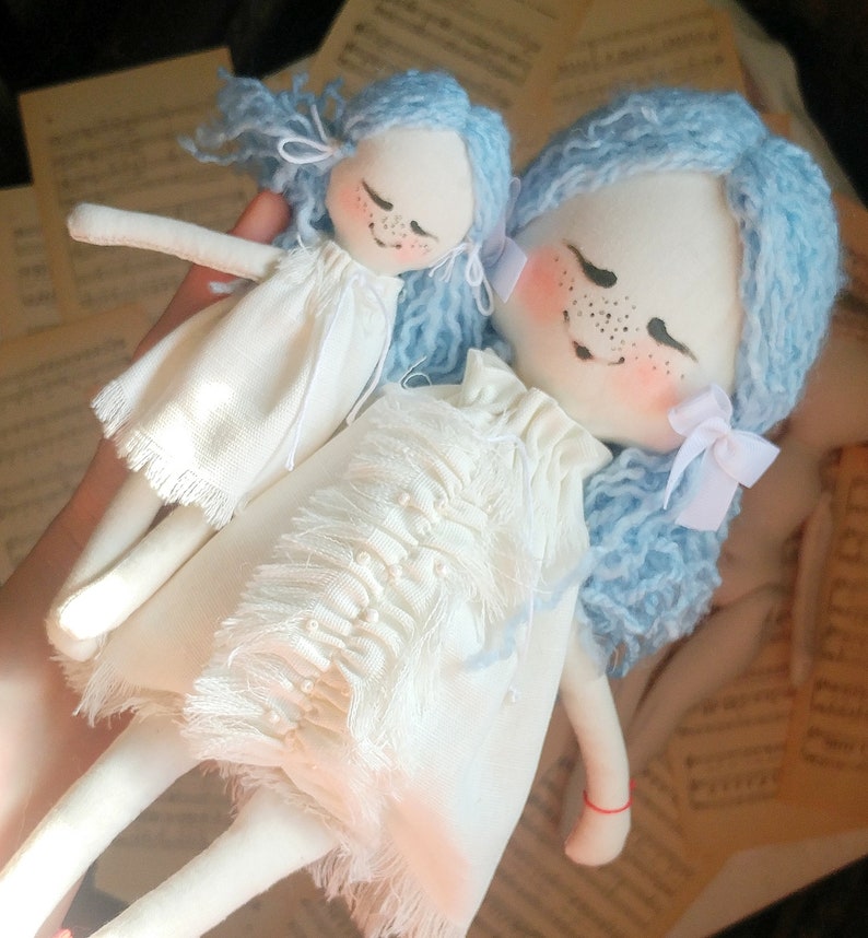 PDF Patterns: 13.78 35cm Mom Doll, 7.09 18cm Baby Doll. Daughters ...