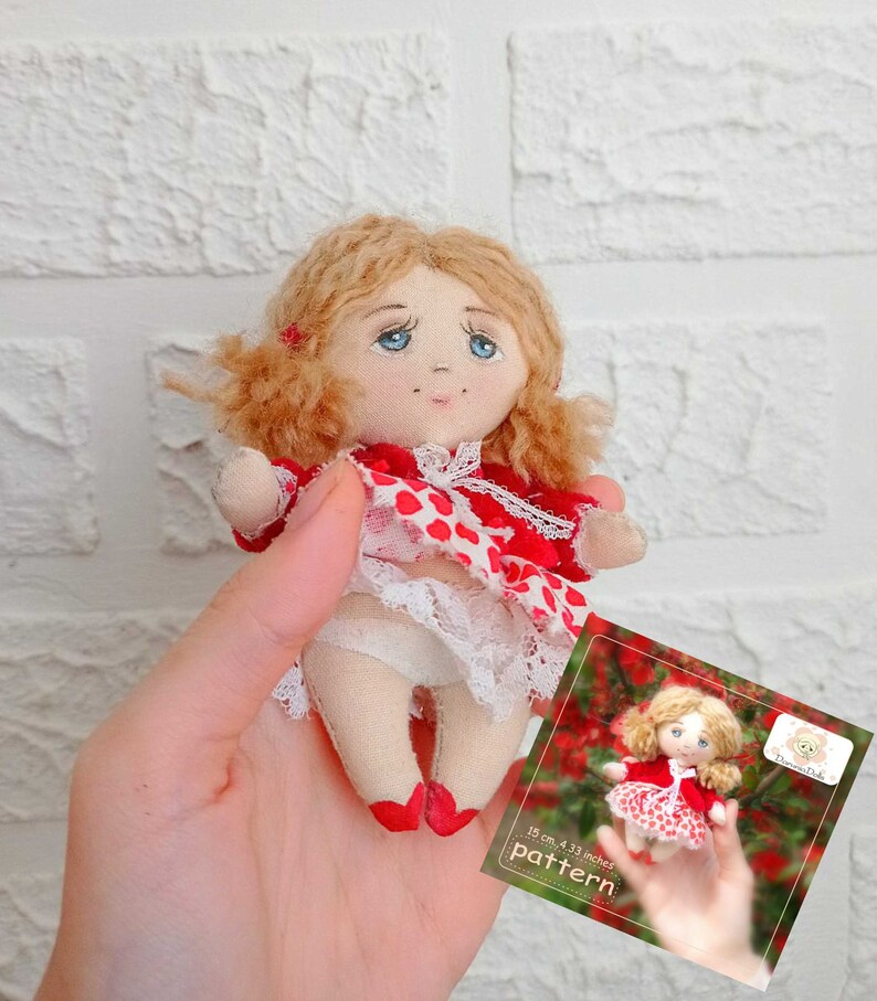 Dollmaking. Miniature Dolls DIY Dolls. Pattern of a Soft - Etsy