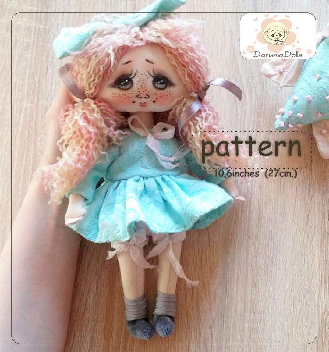 Art Doll. Pattern for Fabric. PDF Soft Handmade Rag Toy as a - Etsy