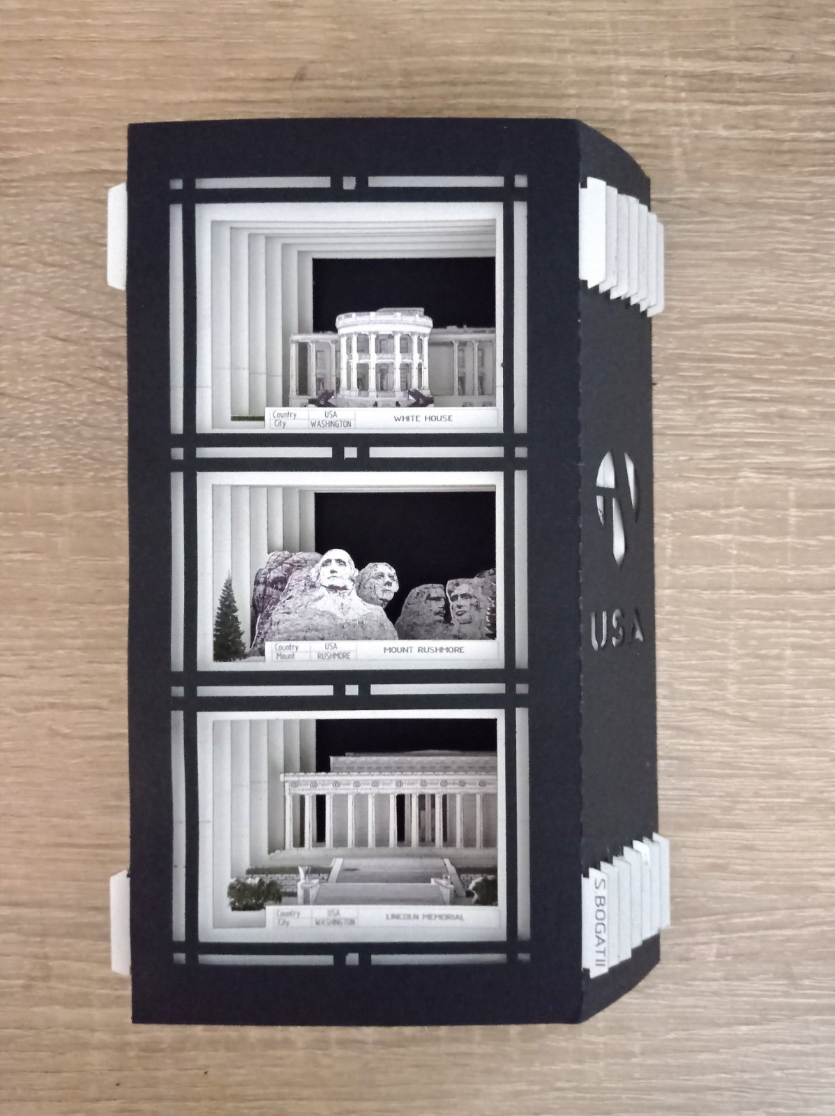 3D Postcards. Pop-up Postcards. Pop-up Card "travel". USA. Postcard for ...