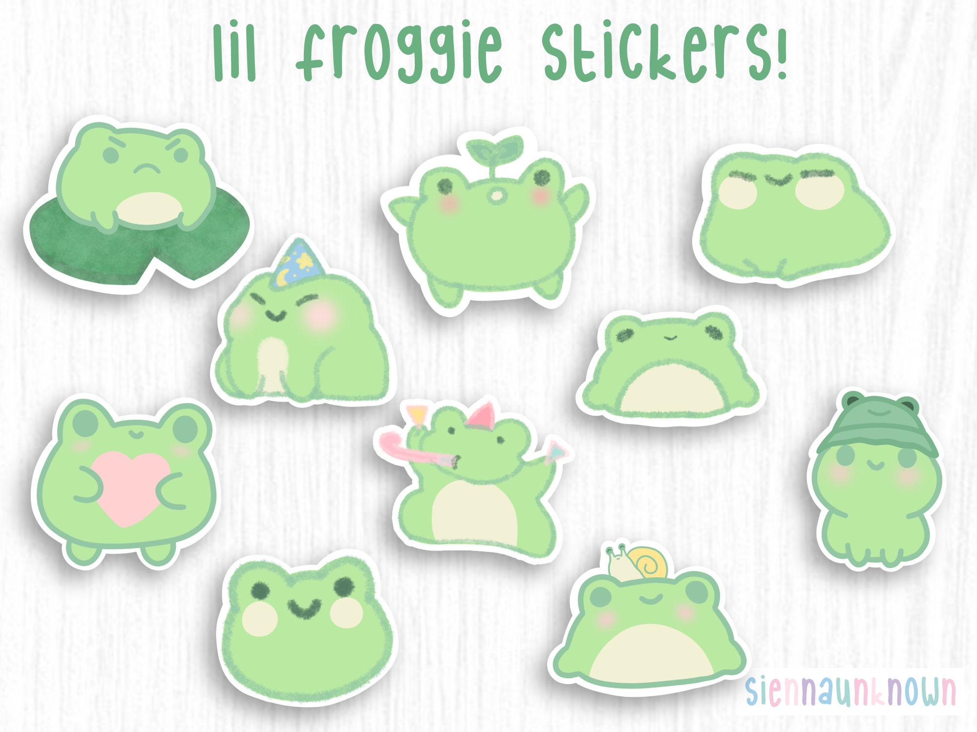 Paper & Party Supplies Stickers Paper FROG sticker etna.com.pe