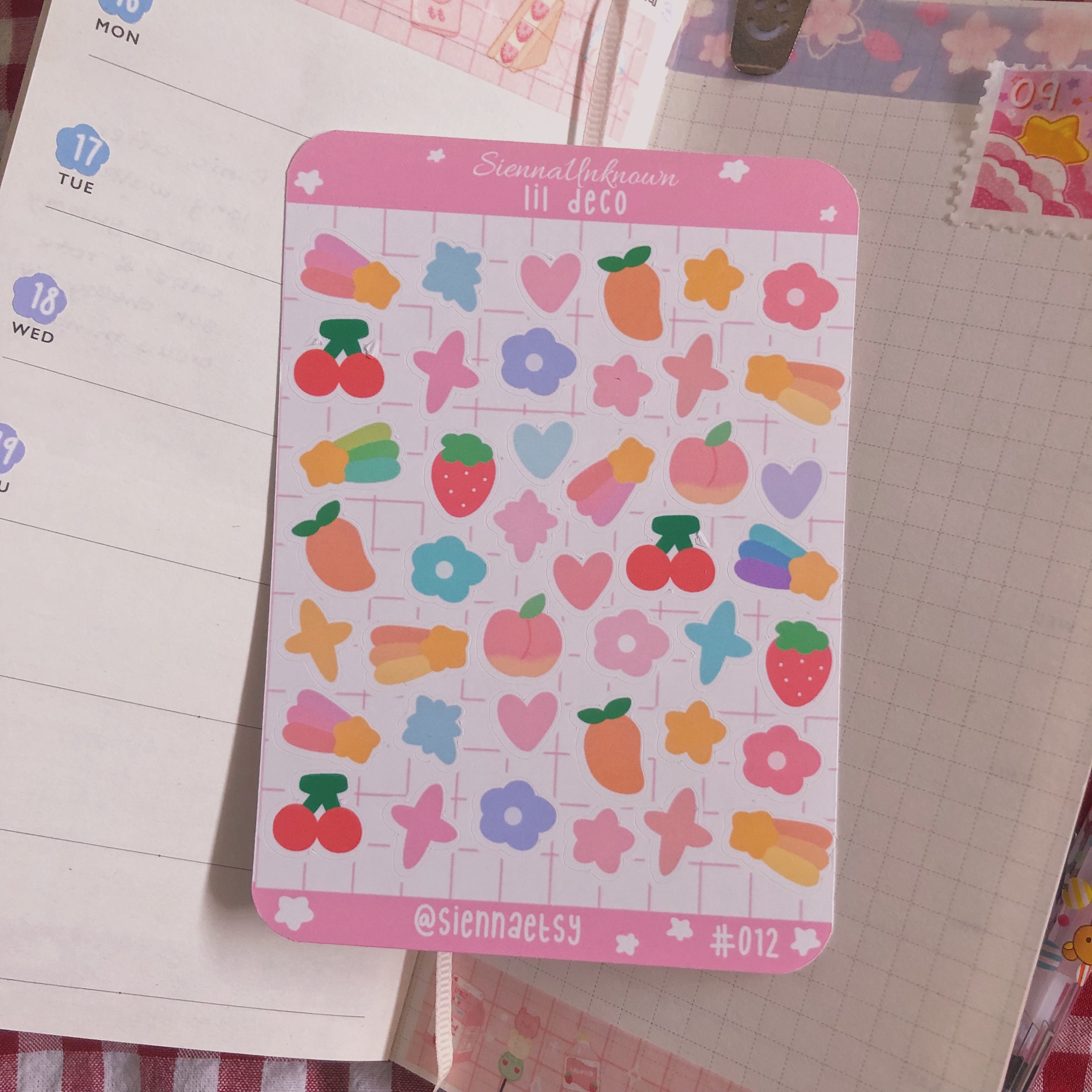 Deco Sticker Sheet Cute Deco Stickers Sticker Sheet Journal - Etsy