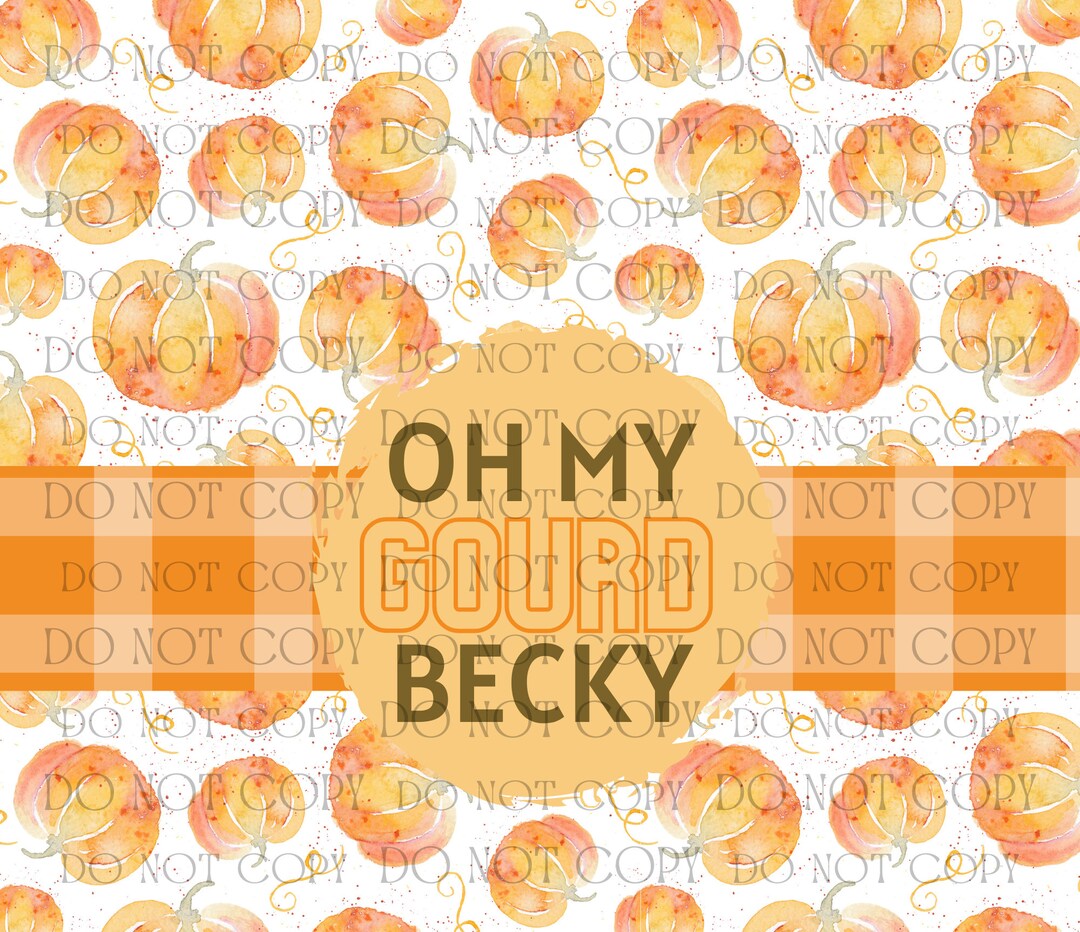 Oh My Gourd -fall- Digital Download- 20oz Seamless Tumbler PNG - Etsy