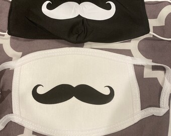Mustache Face Mask - Etsy