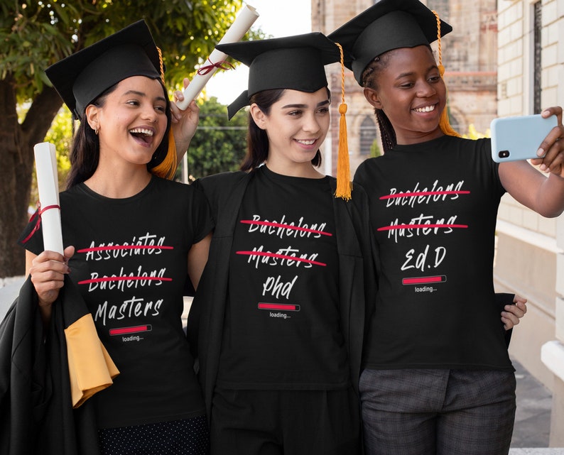 Masters Degree Loading T-shirt, University Grad Gift - Etsy