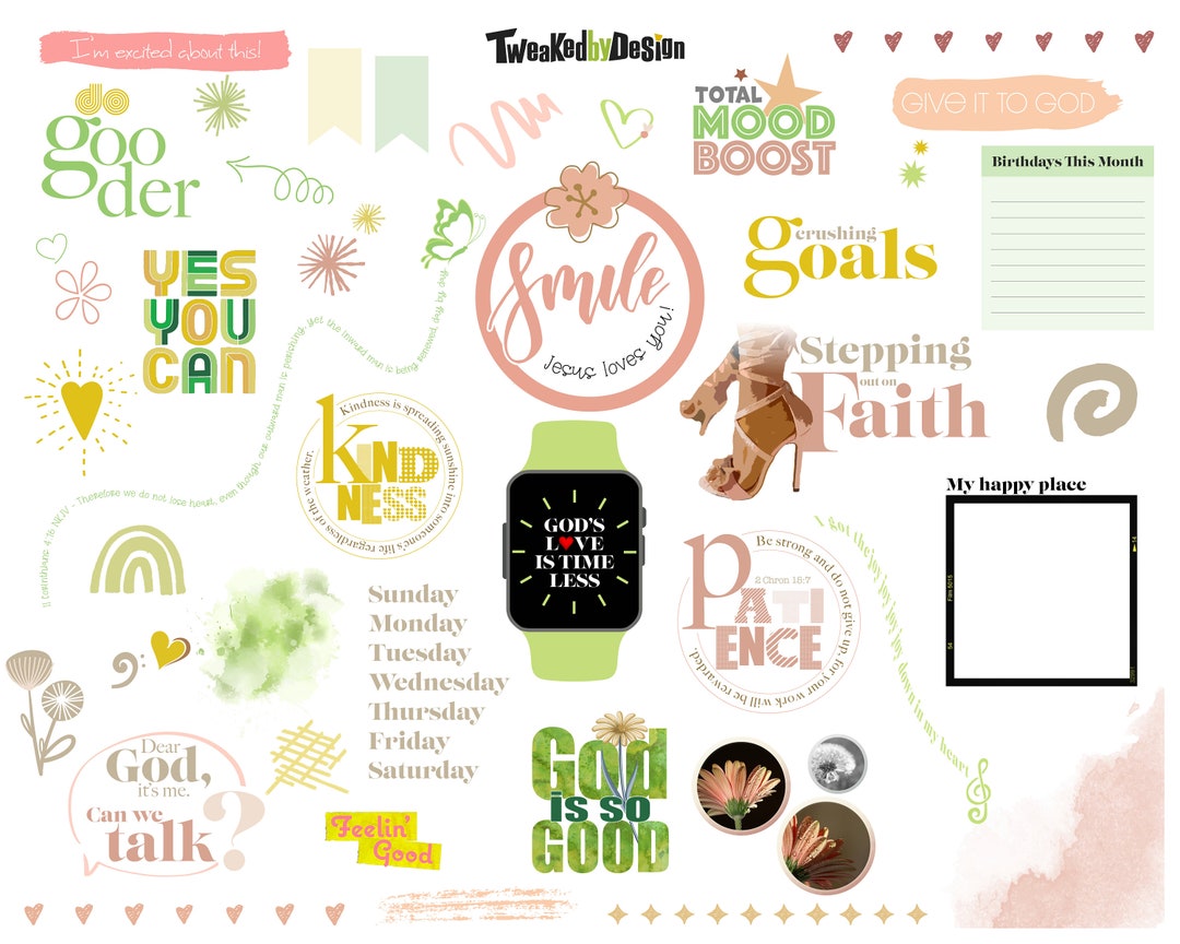 Faith Stickers: Christian Planner Stickers for Goodnotes (digital ...