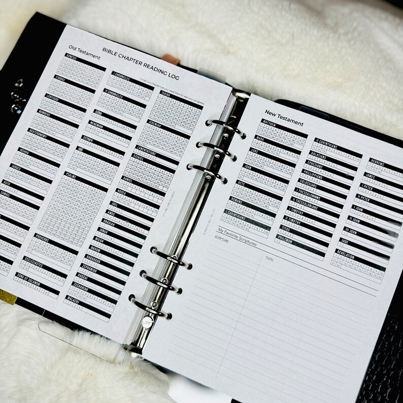 Bible Chapter Reading Log | Printable | A5 - Etsy